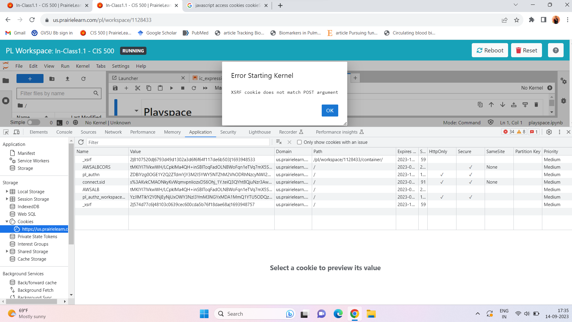 Frequent "XSRF Cookies do not match Post Argument" errors · Issue #15083 · jupyterlab/jupyterlab ...