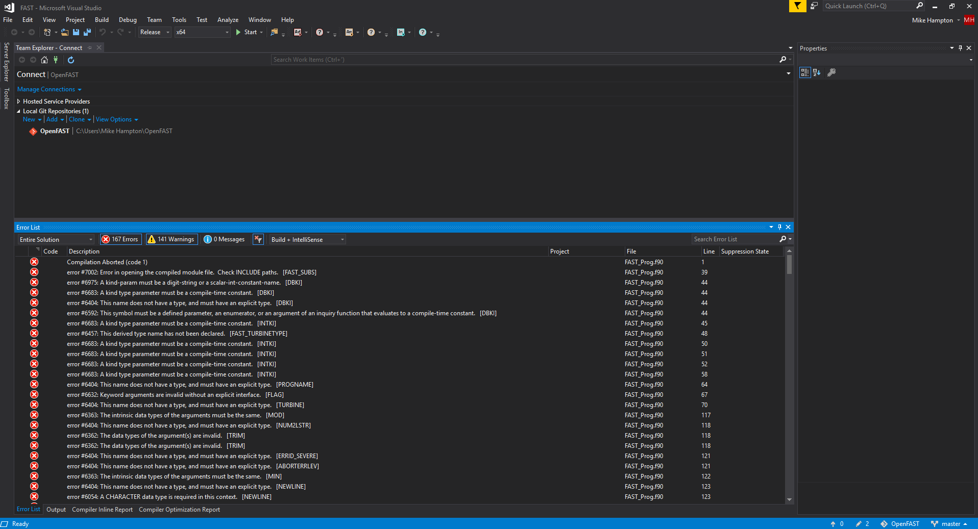 Trouble Opening FAST.sln to Set Up OpenFAST · Issue #131 · OpenFAST/openfast · GitHub