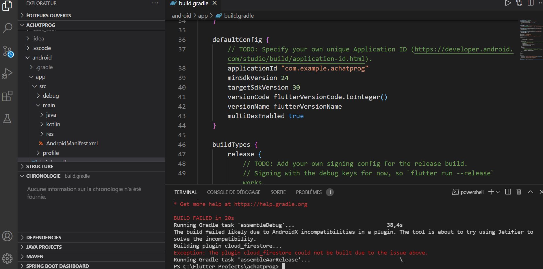 Bnjr Jai Rencontrer Le Problème · Issue 6606 · Firebaseflutterfire · Github 