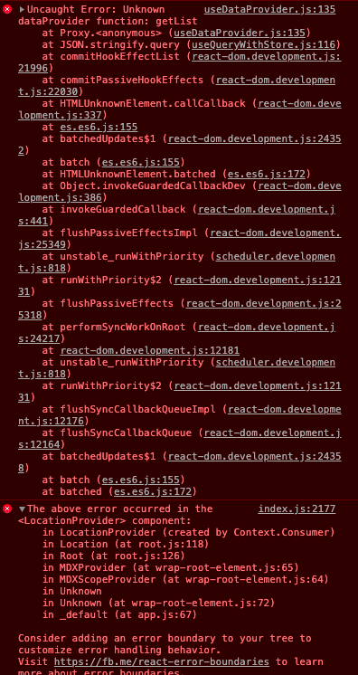 Uncaught In Promise Error Unknown Dataprovider Function Getlist · Issue 19 · Steamsra Data