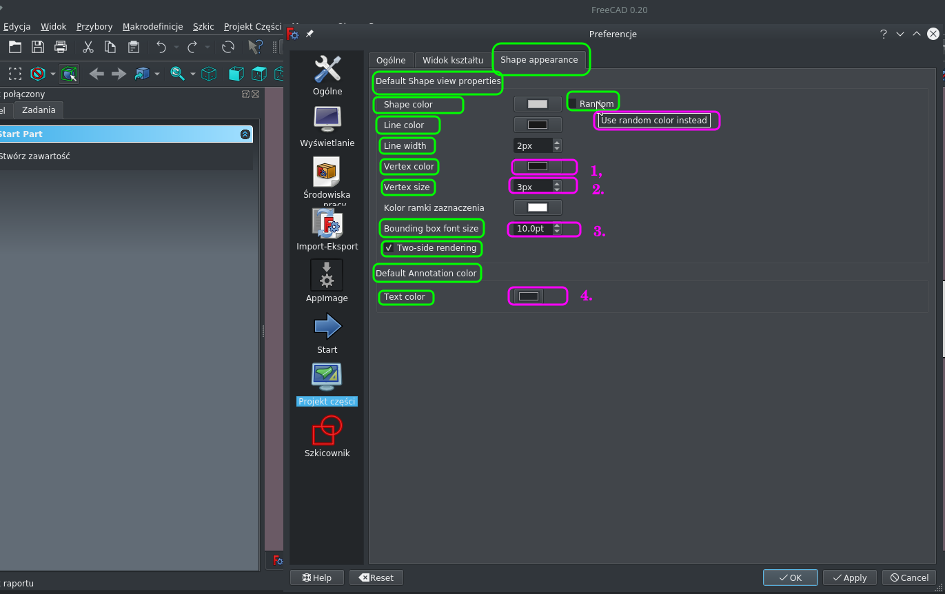 Part Design → Preferences / Shape appearance tab · Issue #12 · FreeCAD/FreeCAD-translations · GitHub
