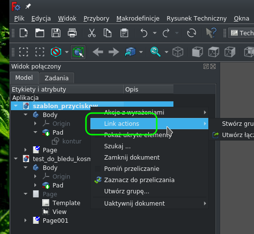 FreeCAD → Tree view (panel) / Link actions · Issue #51 · FreeCAD ...