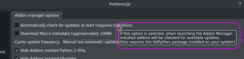 FreeCAD → Edit → Preferences ... → Addon Manager / Addon manager options · Issue #116 · FreeCAD ...