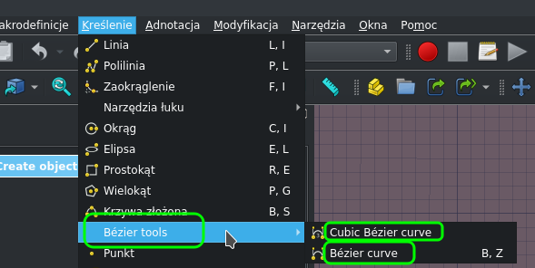 Draft → Draft Creation Tools Toolbar Bezier Tools Component · Issue 127 · Freecad Freecad