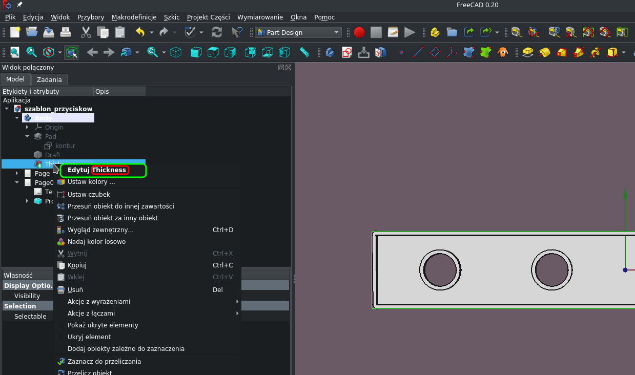 Part Design → tree view / popup menu → Edit Thickness · Issue #162 · FreeCAD/FreeCAD ...