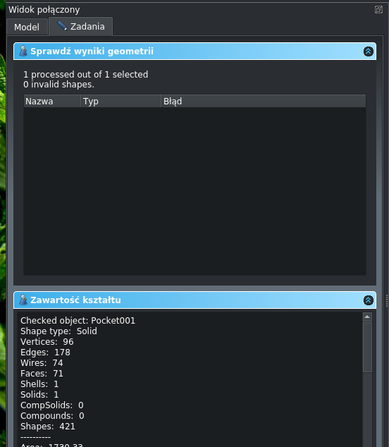 Part → Menu Part Check Geometry Tool Part 2 · Issue 182 · Freecad Freecad Translations