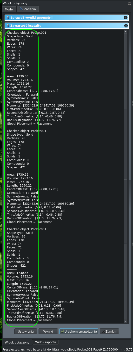 Part → Menu Part Check Geometry Tool Part 2 · Issue 182 · Freecad Freecad Translations