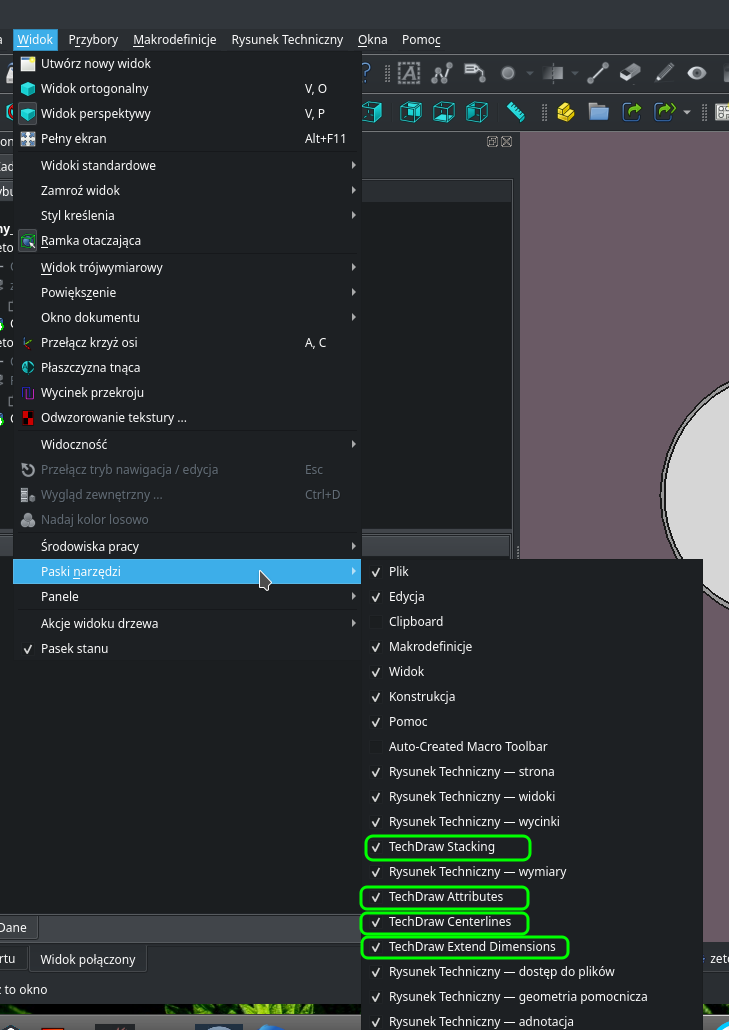 Techdraw → Main Menu View Toolbars · Issue 209 · Freecad Freecad Translations · Github