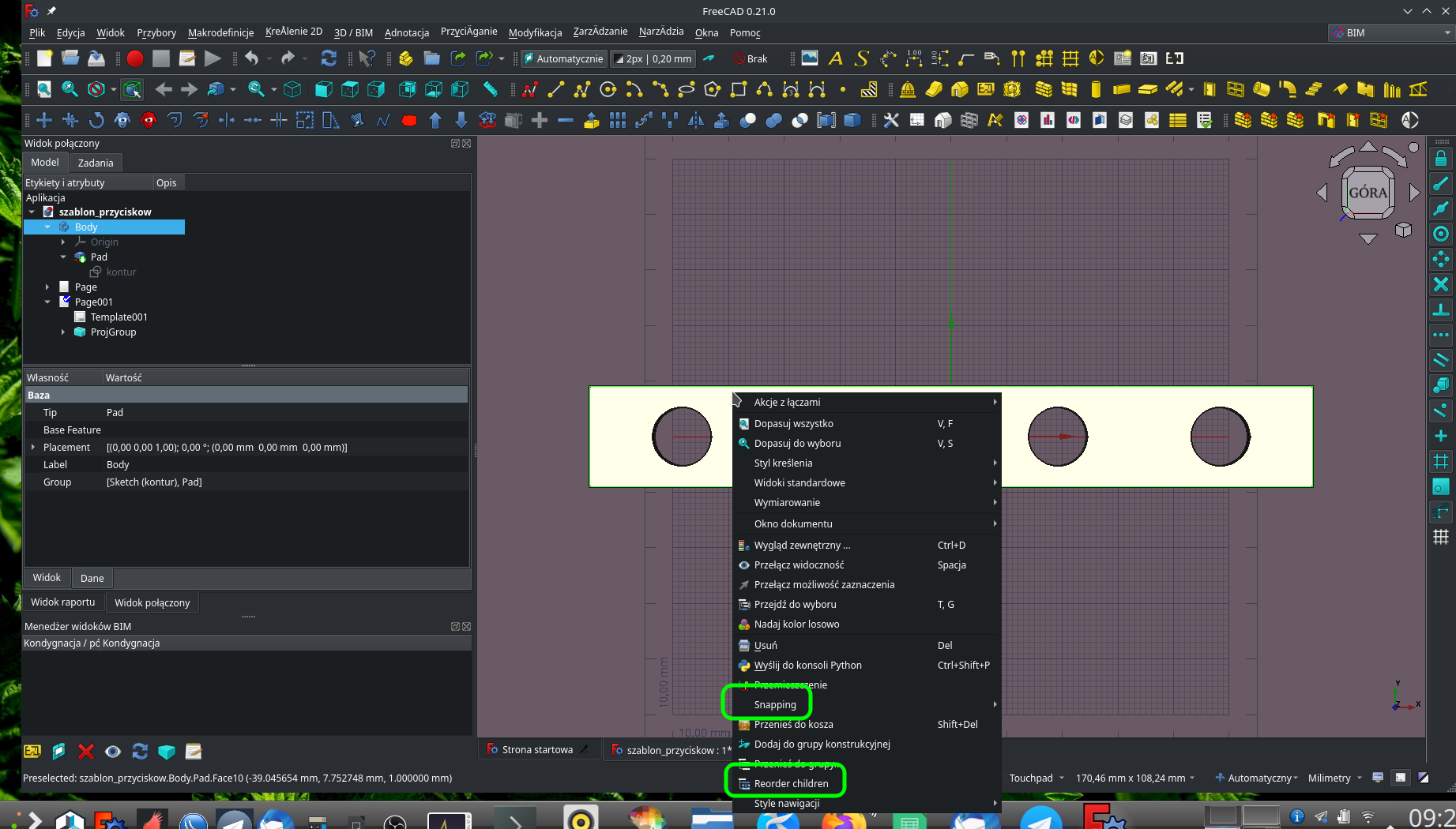 BIM → Context menu on the `body` object of the model. · Issue #234 · FreeCAD/FreeCAD ...