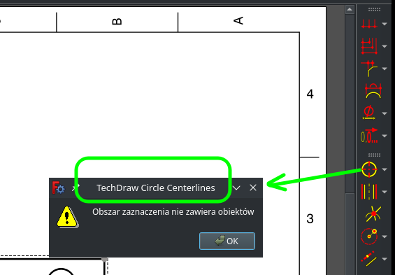 TechDraw → TechDraw Centerlines (toolbar) → Change Line Attributes ...