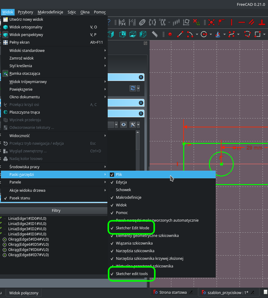 Sketcher → Main Menu View → Toolbars · Issue 242 · Freecad Freecad Translations · Github