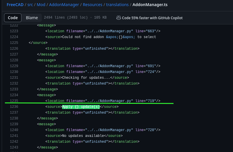Addonmanager → Apply {} Update S · Issue 274 · Freecad Freecad Translations · Github