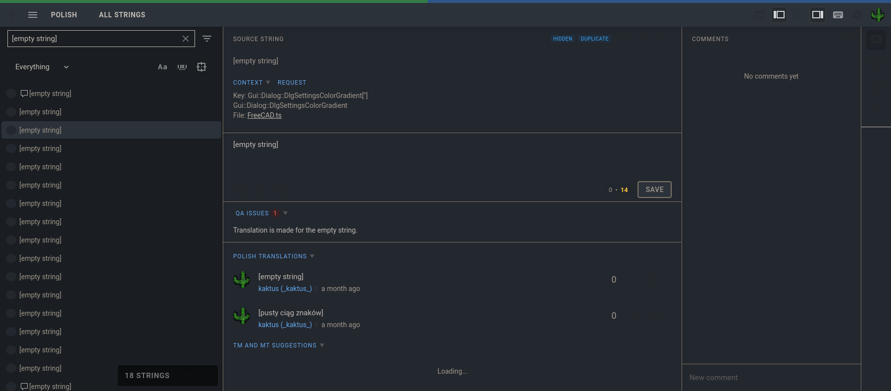 [Crowdin] removing unused strings · Issue #276 · FreeCAD/FreeCAD-translations · GitHub