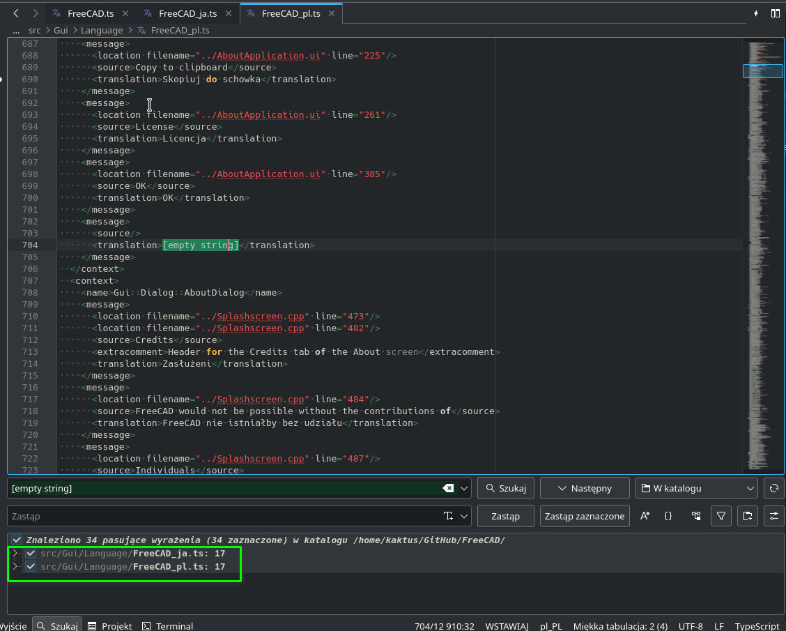 [Crowdin] removing unused strings · Issue #276 · FreeCAD/FreeCAD-translations · GitHub