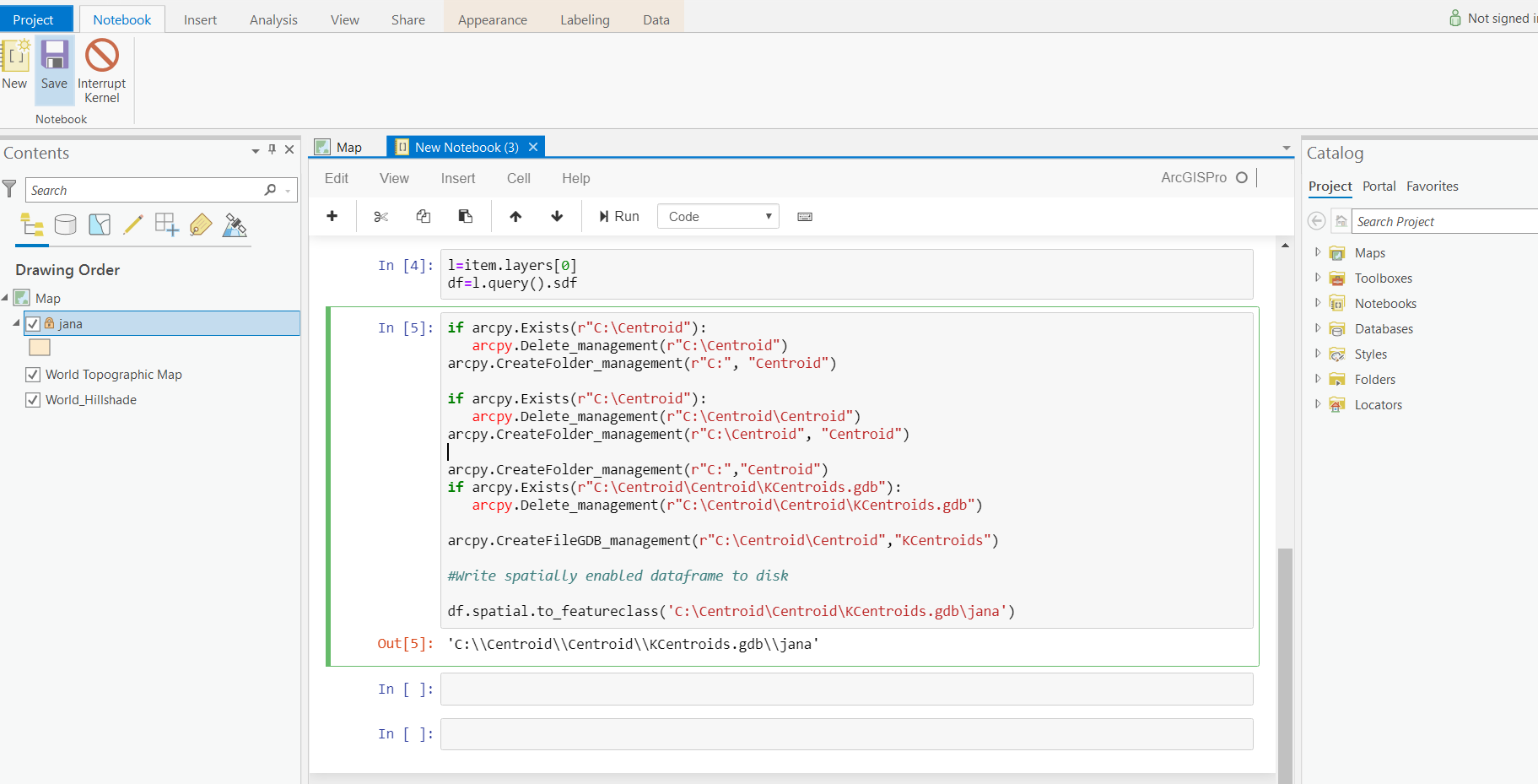 ArcPro 2.7 failing to execute sdf.spatial.to_featureclass() · Issue #890 · Esri/arcgis-python ...
