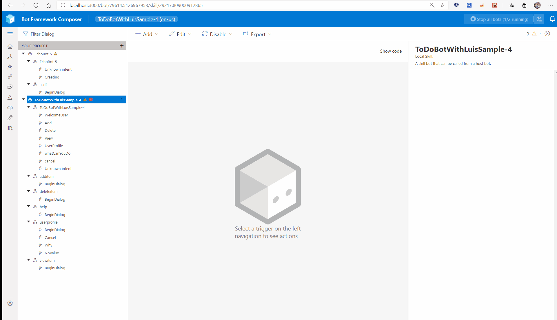 create skill manifest failed from the project tree context menu · Issue #4919 · microsoft ...