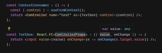 TypeScript Controller value force me to use optional? in my type ...