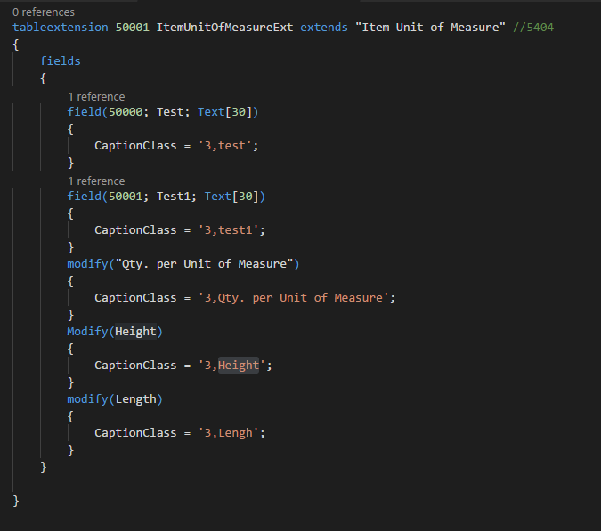 CaptionClass - tableextensions · Issue #2680 · microsoft/AL · GitHub