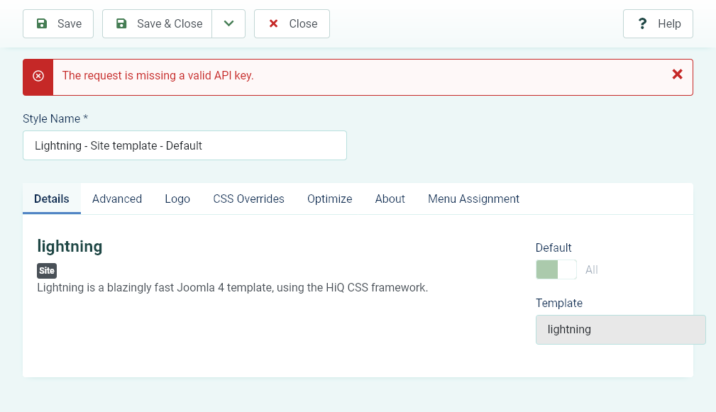 Missing API key · Issue #280 · C-Lodder/lightning · GitHub