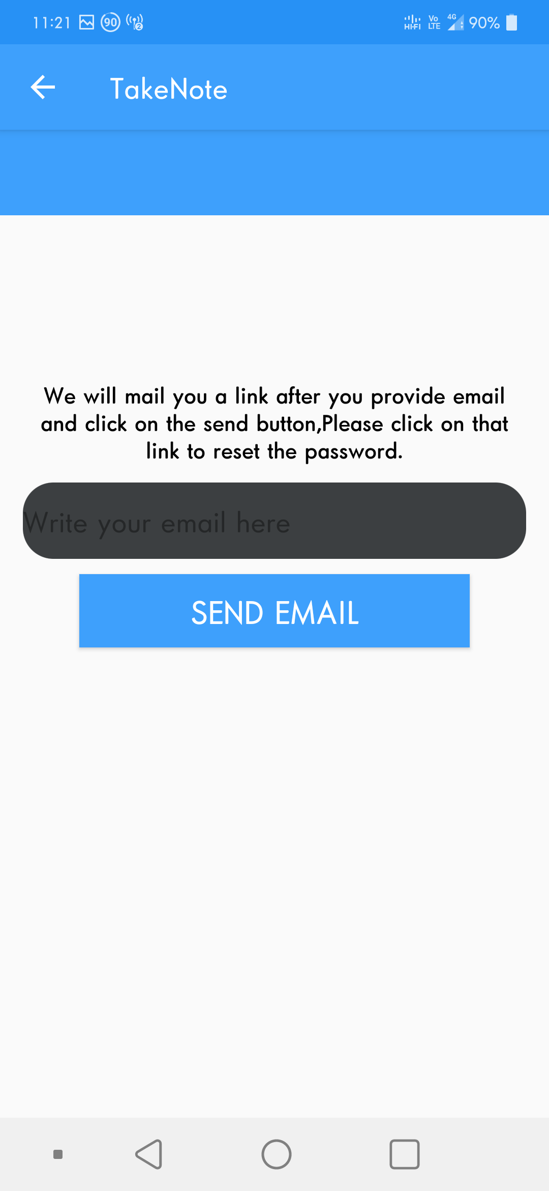GitHub - sanskarpawar/TakeNote_Cloud_Based: Create an account for the user with email ...
