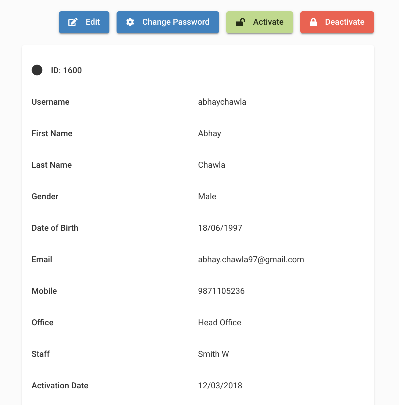 Incorrect Self Service User Data · Issue 1736 · Openmf Web App · Github