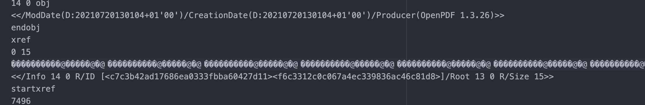 PDFWriter uses wrong file.encoding to write XREF · Issue #581 · LibrePDF/OpenPDF · GitHub