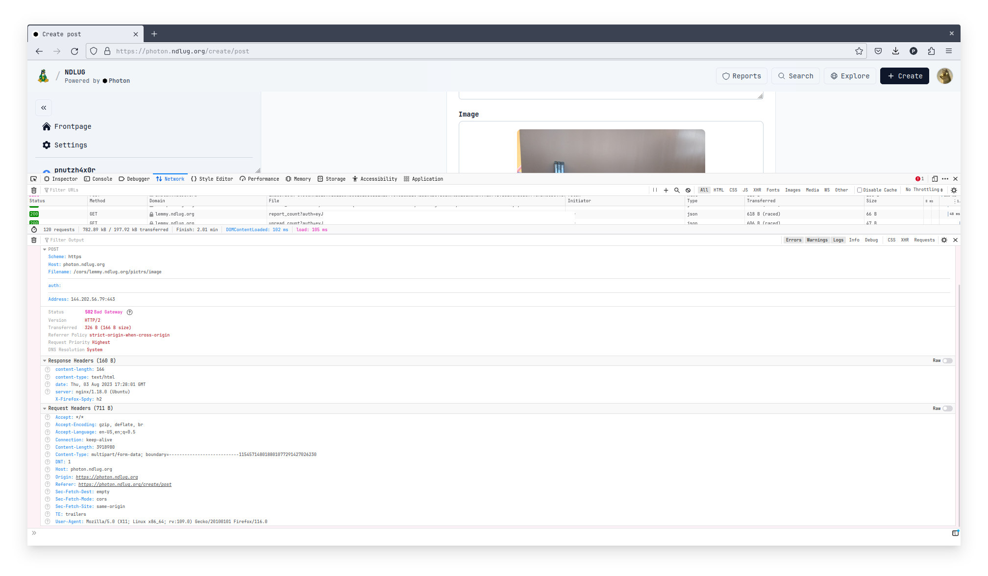 Posting images fails due to CORS · Issue #65 · Xyphyn/photon · GitHub