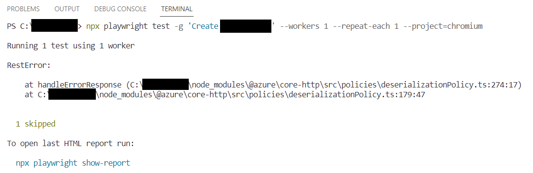 Bug No Information About Why A Test Is Skipped If An Error Was Thrown In Global Setup · Issue 