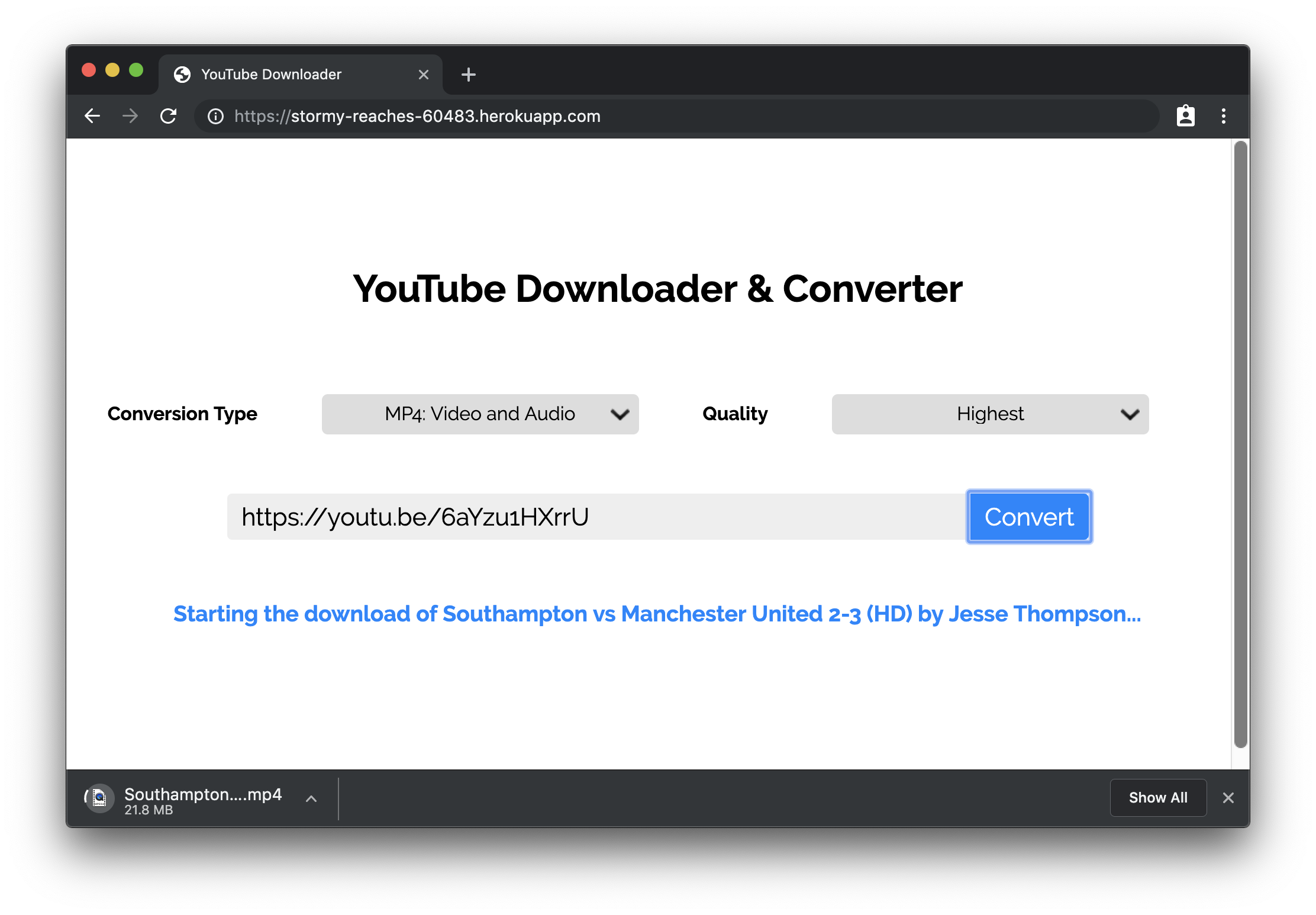 GitHub Barclayd YouTube Downloader Download And Convert Any YouTube GitHub Barclayd YouTube Downloader Download And Convert Any YouTube