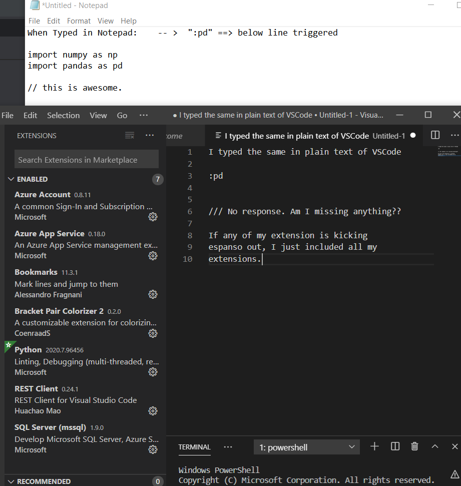 VS Code editor - Espanso · Issue #388 · espanso/espanso · GitHub