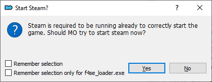 "Start Steam?" dialog behavior · Issue #576 · ModOrganizer2 ...