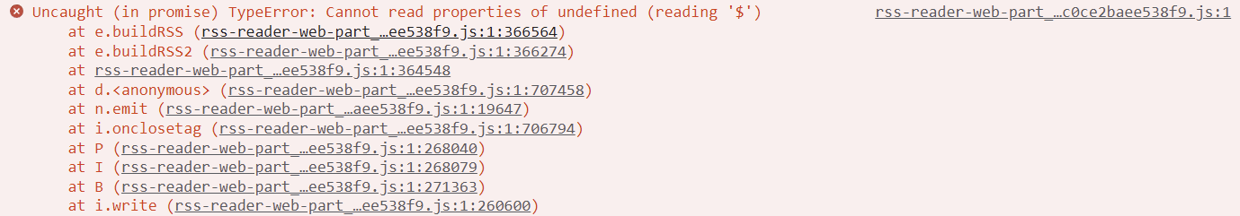 Rss Reader won't work with direct request · Issue #3493 · pnp/sp-dev-fx-webparts · GitHub