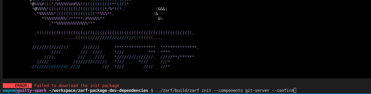 Confusing Error Message On Confirm Init Package Download · Issue 923 · Zarf Devzarf · Github 