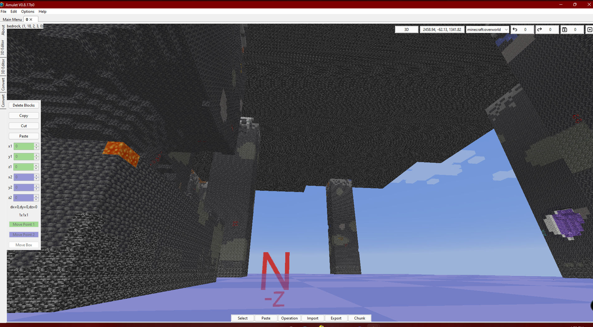 Chunks not loading below Y-0 · Issue #504 · Amulet-Team/Amulet-Map-Editor · GitHub