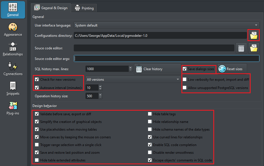 A lot of major UI bugs (1.0.0 | windows | dark theme) · Issue #1738 · pgmodeler/pgmodeler · GitHub