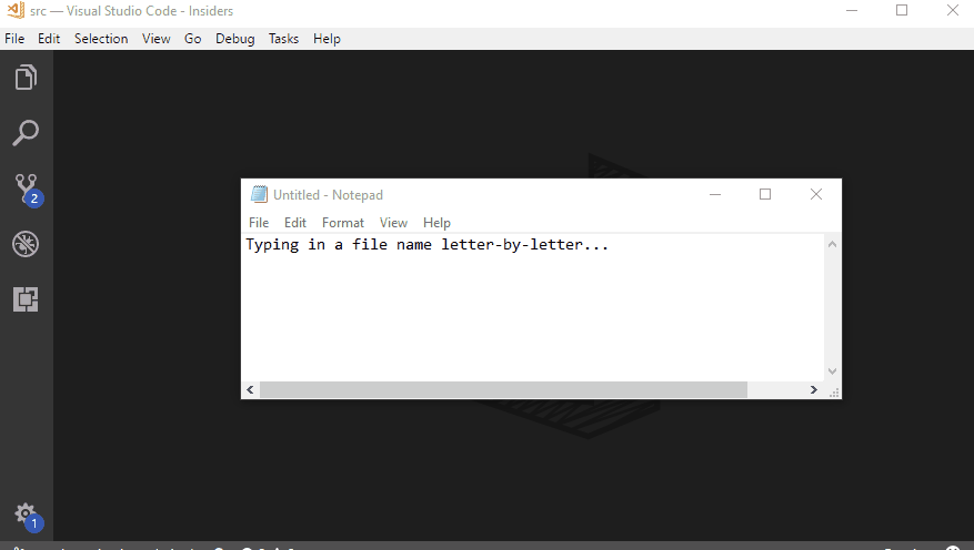 Open file with Ctrl+P seems to run the query on every keystroke without ...