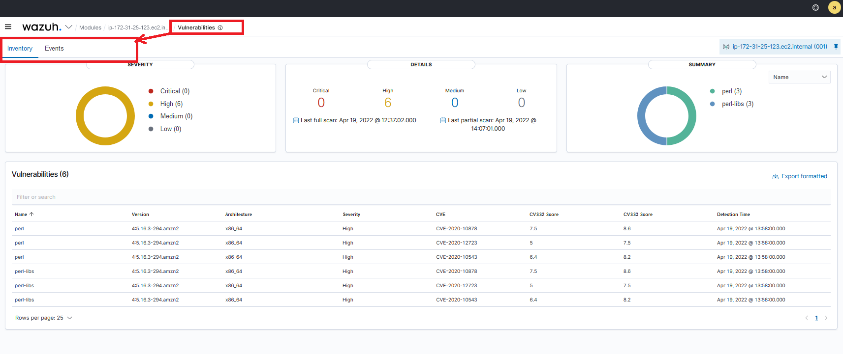 Release 430 Manual Tests Amazon Linux Vulnerability Detection Second Revision · Issue