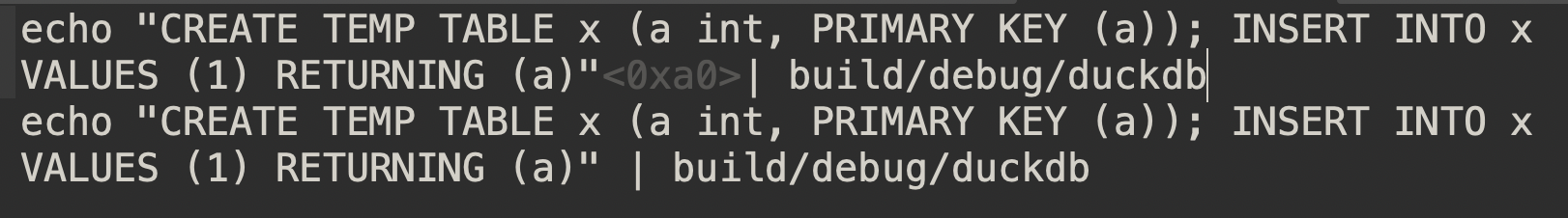 Parser too picky about newlines and trailing semicolons? · Issue #3874 · duckdb/duckdb · GitHub