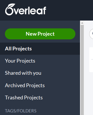 [BUG] Archived Projects tag shown as Deleted Projects · Issue #995 · overleaf/overleaf · GitHub