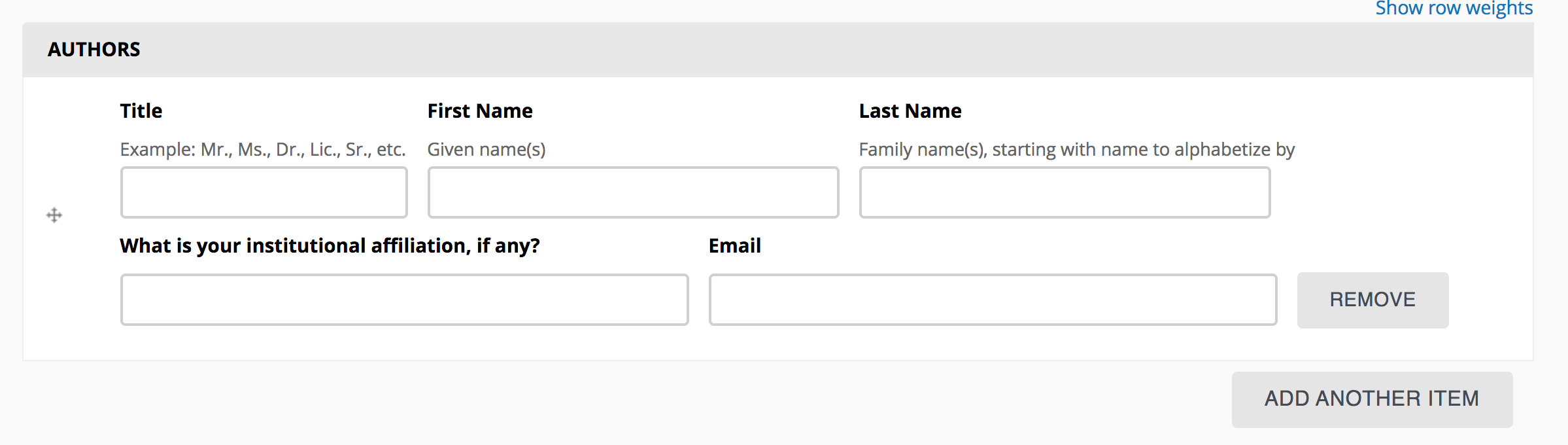 [UX] Remove `item` from text on the `Add another item` button. · Issue #5235 · backdrop/backdrop ...
