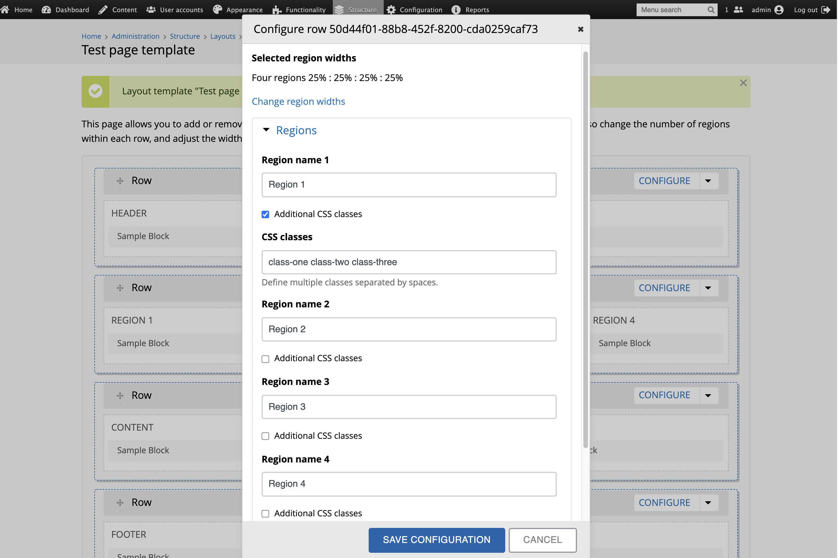 Add additional CSS classes on regions in Flexible layout templates ...