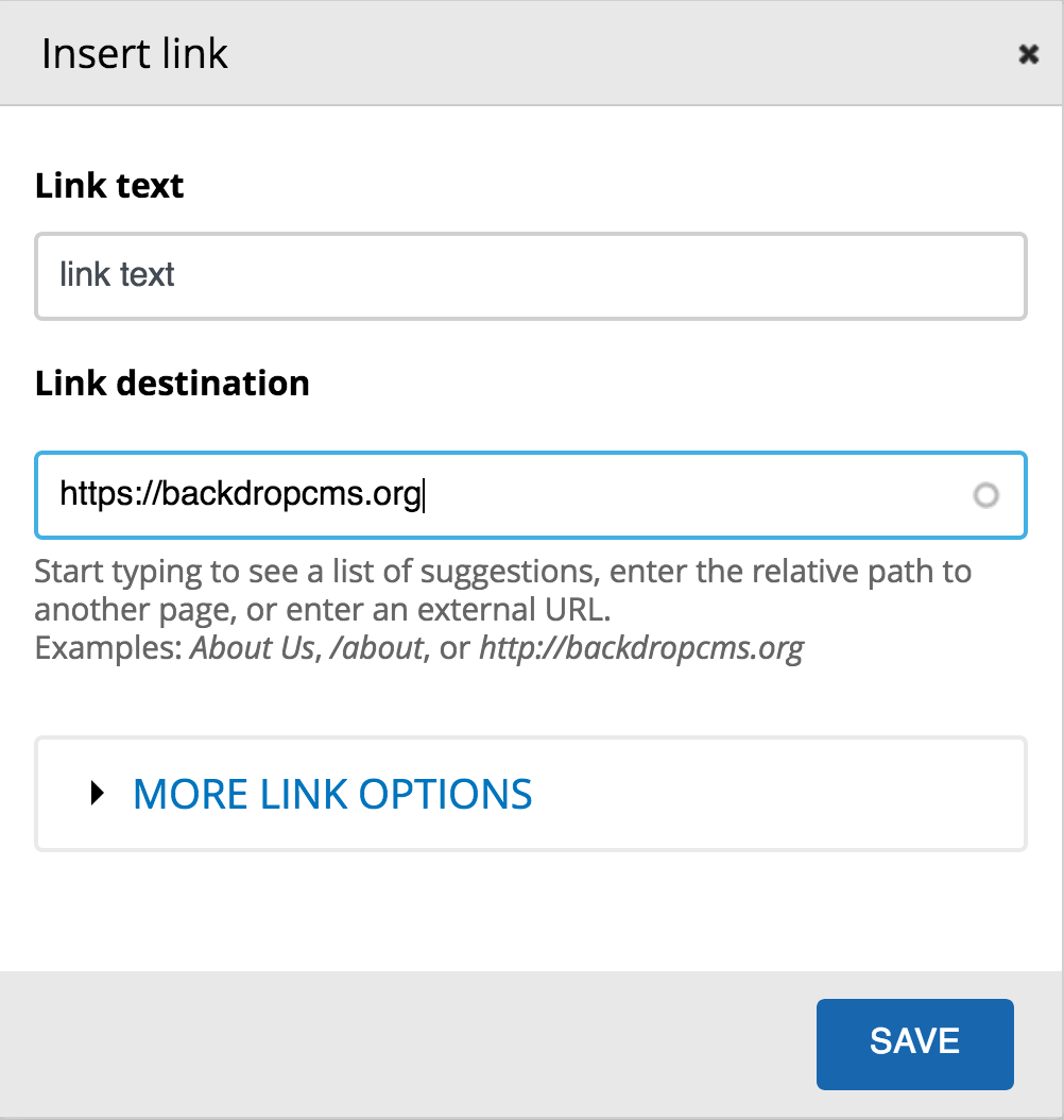 [UX] Link text field should come first in ckeditor link dialog · Issue #4144 · backdrop/backdrop ...