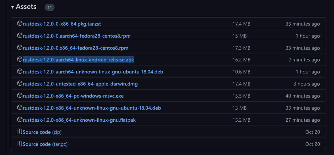 feat: add android flutter nightly build by Kingtous · Pull Request #2355 · rustdesk/rustdesk ...