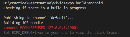 expo build:android hangs indefinitely on iOS bundle · Issue #278 · expo/expo-cli · GitHub