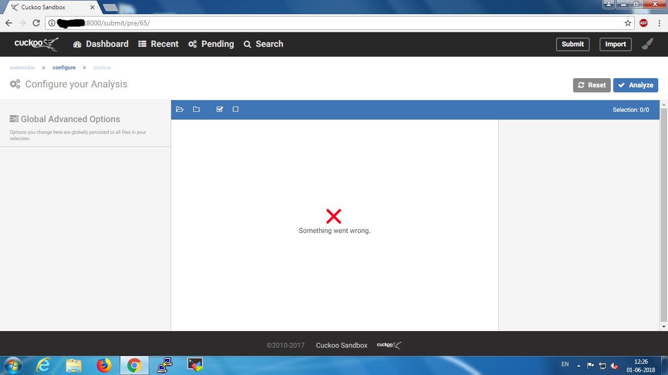 Unable To Submit Large File Using Web Interface Getting Error