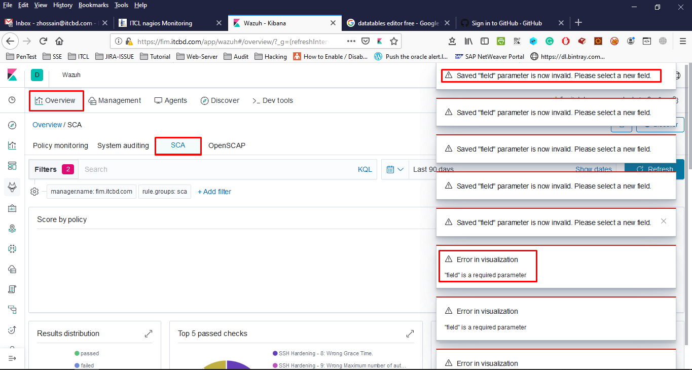 Wazuh Overview getting Error in visualization · Issue #1580 · wazuh/wazuh-dashboard-plugins · GitHub
