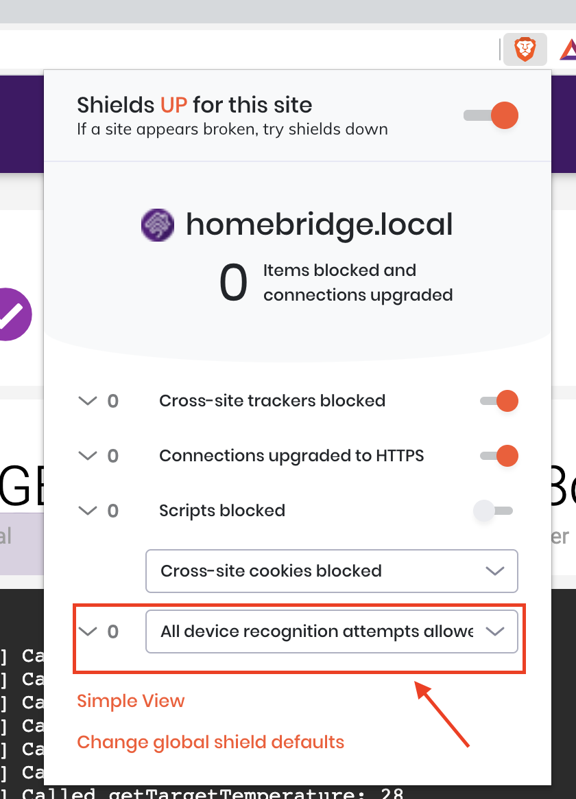 Error loading logs in Brave Browser · Issue #465 · homebridge/homebridge-config-ui-x · GitHub