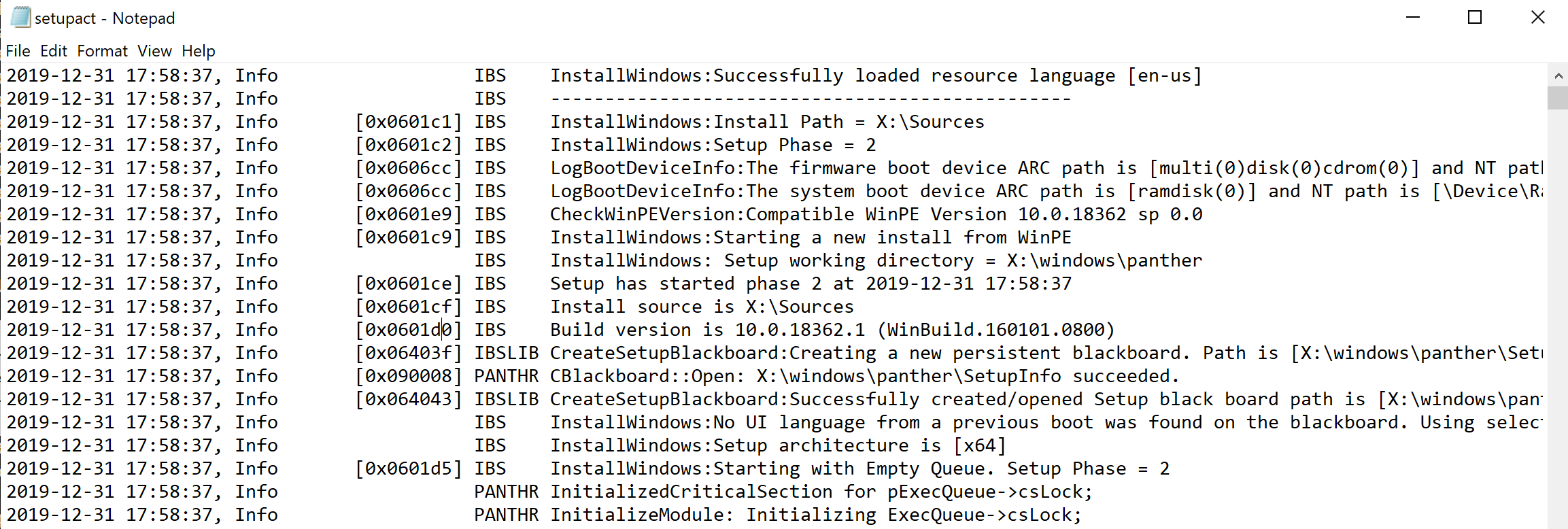 si.osInfo() opening notepad on Windows 10 1903 · Issue #323 · sebhildebrandt/systeminformation ...
