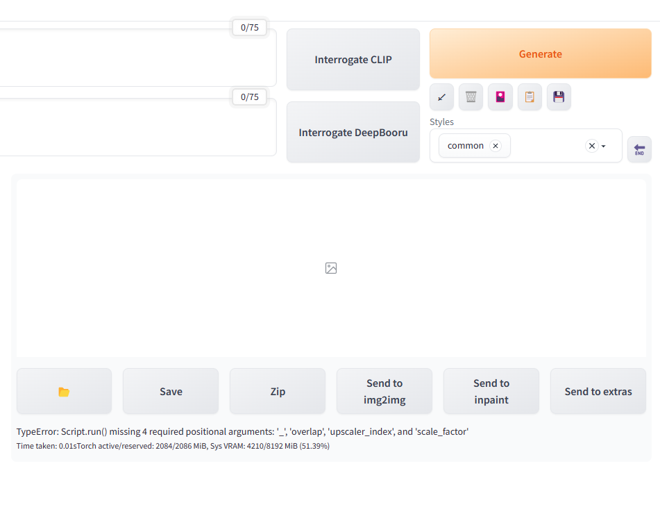 [Bug]: TypeError: Script.run() missing 4 required positional arguments: '_', 'overlap ...