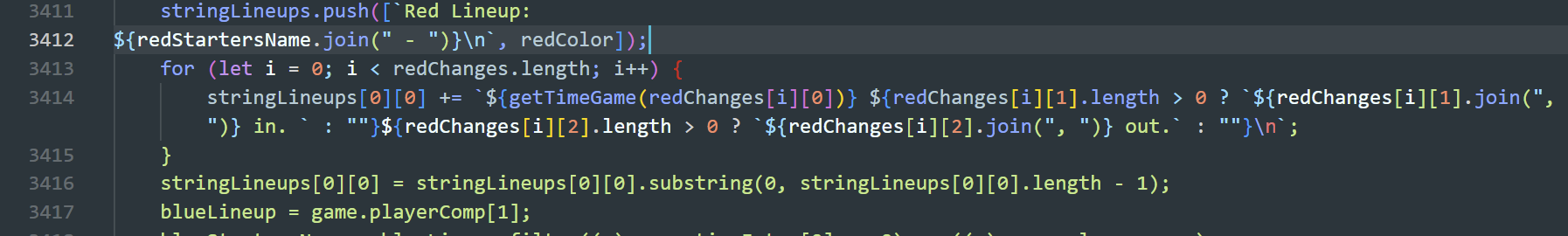 JS template string breaking after thousands of lines · Issue #150638 ...